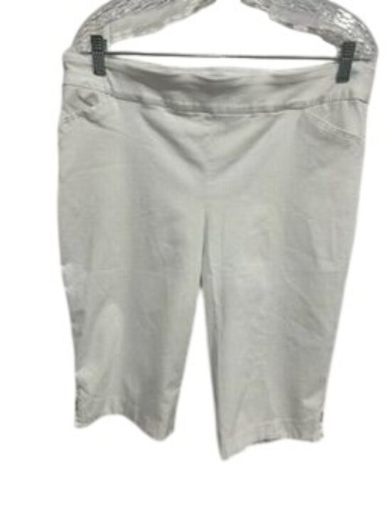 Coral Bay | Shorts | Coral Bay 6 White Stretch Pull On Bermuda Shorts ...